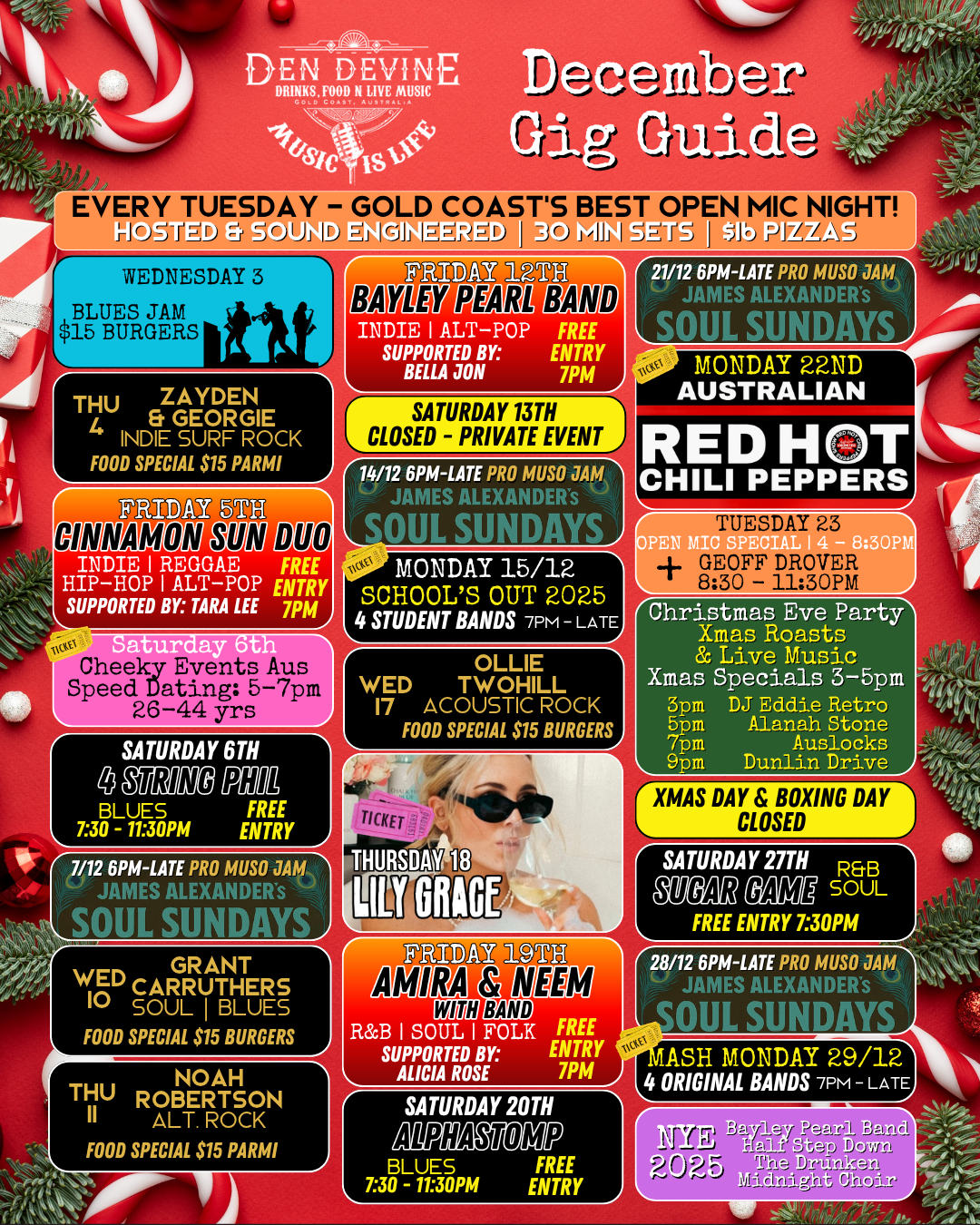 Den Devine What's On | Live Music Events & Gig Guides | Den Devine ...