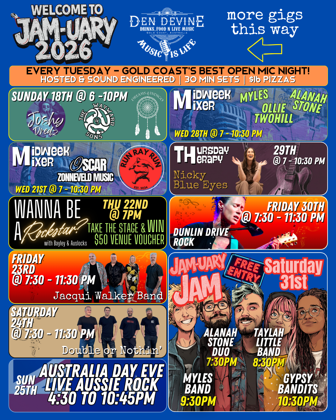 Den Devine What's On | Live Music Events & Gig Guides | Den Devine ...