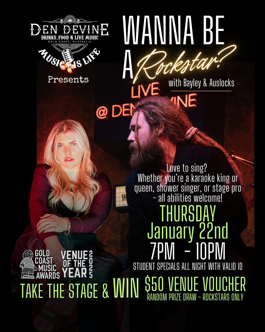 Den Devine What's On | Live Music Events & Gig Guides | Den Devine ...