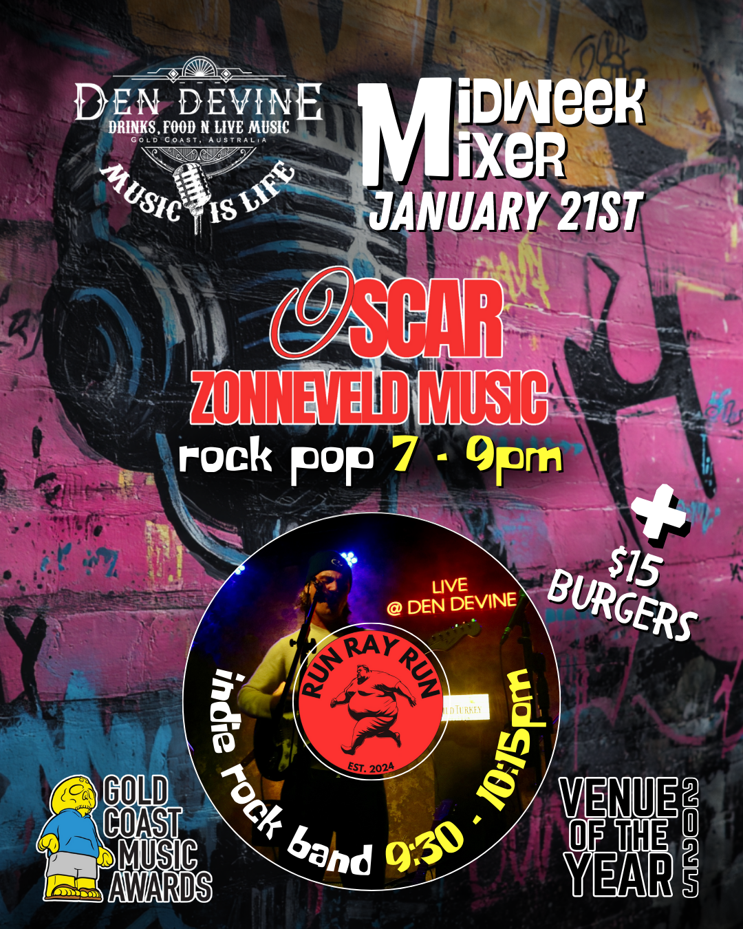 Den Devine What's On | Live Music Events & Gig Guides | Den Devine ...